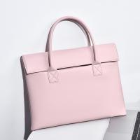 China Mens Women  Laptop Portfolio Bag Luxury Business Classic Leather Computer Bag for sale