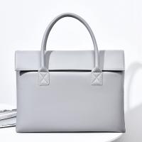 China Mens Women  Laptop Portfolio Bag Luxury Business Classic Leather Computer Bag for sale
