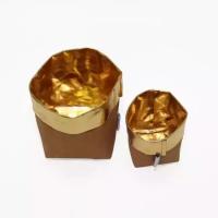 China Custom Reusable Recycling Paper Bag Seedling Pots 0.55mm Washable Paper Bag For Plants for sale
