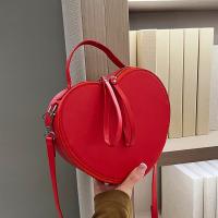 China Red Pink Black Heart Shaped Cosmetic Bag Personalized Travel Make Up Brush Beauty Pouch for sale
