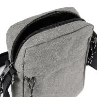 China Black Grey Messenger Crossbody Bag Polyester Canvas Crossbody Shoulder Side Bags For Men for sale