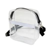 China Clear Transparent Messenger Crossbody Bag Detachable Strap For Guys for sale