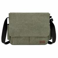 China 16.5 / 17 Inch Flap Men Sling Crossbody Laptop Canvas Shoulder Messenger Bag For Men for sale