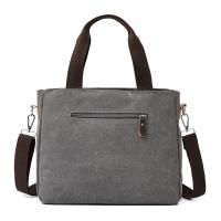 China Washable Mens Canvas Briefcase Laptop Bag For 11.6 / 14 Inch Notebook Computer for sale