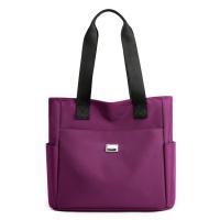 China Women'S Waterproof Nylon Tote Bag Custom Logo Ladies Handbags Zipper for sale
