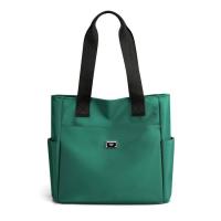 China Custom Waterproof Women Hand Bags Nylon Tote Bag With Pocket And Zipper for sale