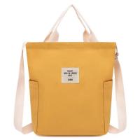 China Full Color Custom Summer Canvas Crossbody Messenger Bag With Grommet Handle for sale