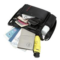 China Black OEM ODM Messenger Crossbody Bag With Bottle Holder Pocket for sale