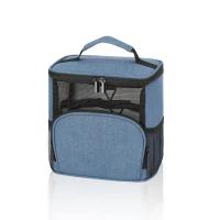 China Custom Logo Large 300D Oxford Makeup Toiletry Bag Mesh Hanging Travel For Women Mens Wash for sale