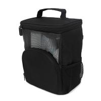 China Custom Logo Large 300D Oxford Makeup Toiletry Bag Mesh Hanging Travel For Women Mens Wash for sale