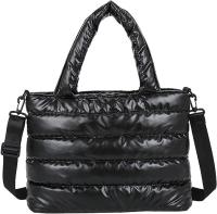 China Custom Puff Print Cross Body Tote Bag Tear Resistant With Cotton Padded for sale