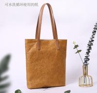 China Oem Washable Paper Tote Bag Printed Custom Made Biodegradable Recycled Eco Friendly for sale