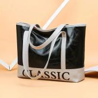 China Women Oem Fashion PU Leather Handbags Oversize Green Black Wholesale with Personalized LOGO for sale