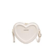 China Women Heart Shape Small Leather Crossbody Bag With Shoulder Strap for sale