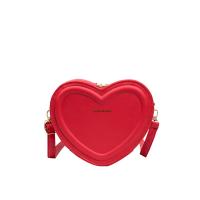 China Women Heart Shape Small Leather Crossbody Bag With Shoulder Strap for sale