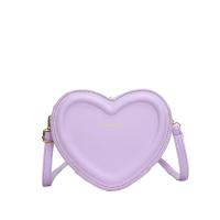 China Women Heart Shape Small Leather Crossbody Bag With Shoulder Strap for sale