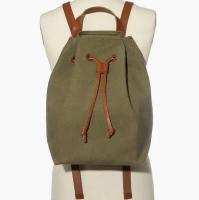 China Customize Canvas Drawstring Backpack Environmental Protection for sale