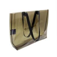 China Custom woman clear pink pvc laser transparent shiny handbags lady shoulder beach summer pvc tote bags with custom printe for sale