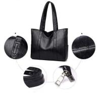 China Large Tote Bag for Women 2026 New Korean Style Big Capacity Versatile Tote Handbag Soft PU Leather Shoulder Bag with LOGO for sale