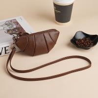 China Korean-Style Croissant-Shaped Wallet Minimalist Texture Pouch Large-Capacity Coin Purse Simple Solid-Color Storage Bag for sale