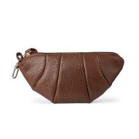 China Korean-Style Croissant-Shaped Wallet Minimalist Texture Pouch Large-Capacity Coin Purse Simple Solid-Color Storage Bag for sale