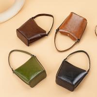 China Retro Versatile Soft Leather Exquisite Cute Coin Purse Card Holder Women's Vegetable-Tanned Cowhide Mini Bucket Wallet for sale