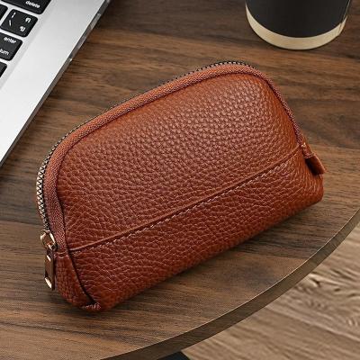 China 2026 Must-Have Vintage Textured Zipper Coin Purse Compact and Exquisite Key Organizer Mini Clutch Card Holder & Coin Pouch for sale