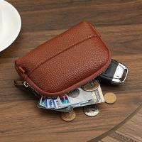 China 2026 Must-Have Vintage Textured Zipper Coin Purse Compact and Exquisite Key Organizer Mini Clutch Card Holder & Coin Pouch for sale