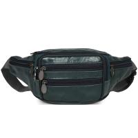 China Trending Multifunctional Sports Men's Waist Bag Leather Retro Solid-Color Wallet Portable New-Style Fully Customizable for sale