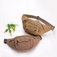 China Canvas Waist Bag Durable Work Large Capacity Phone Keys Storage Perfect for Street Vendors Cashier's Purse Lightweight with LOGO for sale