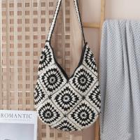 China 2026 New Style Floral Weave Bag Handwoven Daisy Straw Bag Women's Travel & Vacation Single Shoulder Tote Bags Wholesales for sale