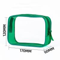China New Large-Capacity Makeup Bag Waterproof PVC Storage Pouch Transparent & Colorful Zipper Toiletry Bags Portable with LOGO for sale