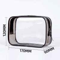 China New Large-Capacity Makeup Bag Waterproof PVC Storage Pouch Transparent & Colorful Zipper Toiletry Bags Portable with LOGO for sale