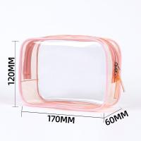 China New Large-Capacity Makeup Bag Waterproof PVC Storage Pouch Transparent & Colorful Zipper Toiletry Bags Portable with LOGO for sale