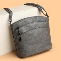 China 2025 New Multi-Layer Bucket Crossbody Bags Vintage Colored Shoulder Fashionable multi-functional Waterproof PU Leather Bag for sale