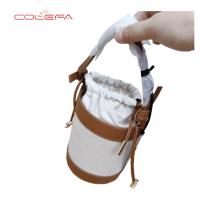 China Colefa Made in China Brand Lovely Ladies Gathered Opening Round Handbags Clutch Bag Girls Women's Cylindrical Outdoor Bag for sale