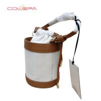 China Colefa Made in China Brand Lovely Ladies Gathered Opening Round Handbags Clutch Bag Girls Women's Cylindrical Outdoor Bag for sale
