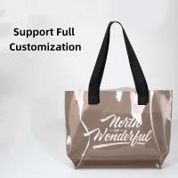 China PVC Handheld Shopping Bags Clear Waterproof Large Capacity Shopping Bags Fashion-Worthy Colorful Gift Bag with Custom LOGO for sale