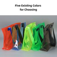 China PVC Handheld Shopping Bags Clear Waterproof Large Capacity Shopping Bags Fashion-Worthy Colorful Gift Bag with Custom LOGO for sale