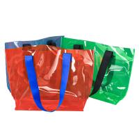 China PVC Handheld Shopping Bags Clear Waterproof Large Capacity Shopping Bags Fashion-Worthy Colorful Gift Bag with Custom LOGO for sale