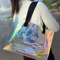 China PVC Laser-Color Handheld Shopping Bag Trendy Transparent Jelly Bag with Vibrant Colors Thickened Universal Gift Customized Bag for sale