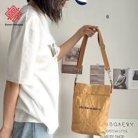 China Customizable DuPont Paper Bags Washable Tear-Resistant Crossbody Vintage Bags Waterproof Eco-Friendly Material Tyvek Bags for sale