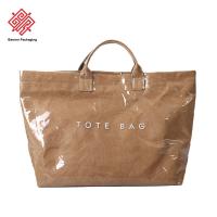 China Fashion Dupont Paper Bag for Women 2026 New Trend Commuting Large Capacity Washable Tyvek Tote Shopping Bag with PVC Outer Layer for sale