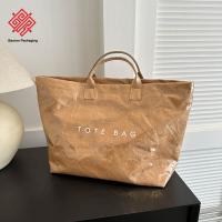 China Fashion Dupont Paper Bag for Women 2026 New Trend Commuting Large Capacity Washable Tyvek Tote Shopping Bag with PVC Outer Layer for sale