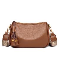 China 2026 Women's Bag Wide Shoulder Strap Vintage Crossbody Bags Premium-Quality PU Leather Made New Trend Style with Custom Printing for sale