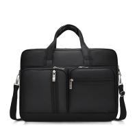 China Business Briefcase Men's Laptop Black Bags Canvas Large Capacity Document Business Travel Crossbody Tool Kit with Custom LOGO for sale