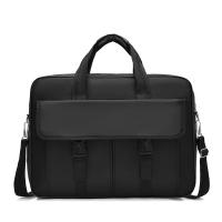 China Business Briefcase Men's Laptop Black Bags Canvas Large Capacity Document Business Travel Crossbody Tool Kit with Custom LOGO for sale