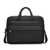 China Business Briefcase Men's Laptop Black Bags Canvas Large Capacity Document Business Travel Crossbody Tool Kit with Custom LOGO for sale