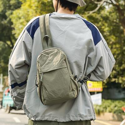 China Versatile Dual-Use Nylon Chest Bag for Men and Women Outdoor Travel Hiking Backpack Lightweight Hiking Compact Printing Bag for sale