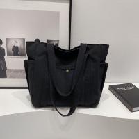 China Large Capacity Tote Canvas Bag Work & Outings Stylish Commuting Versatile Literary Student Style Book-Carrying Shoulder Bag for sale